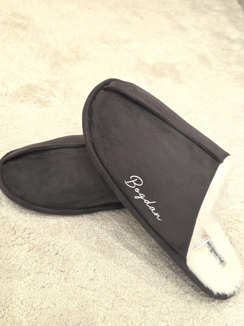 Mens Personalised Slippers,dad Slippers,daddy Slippers,grandad Slippers ...