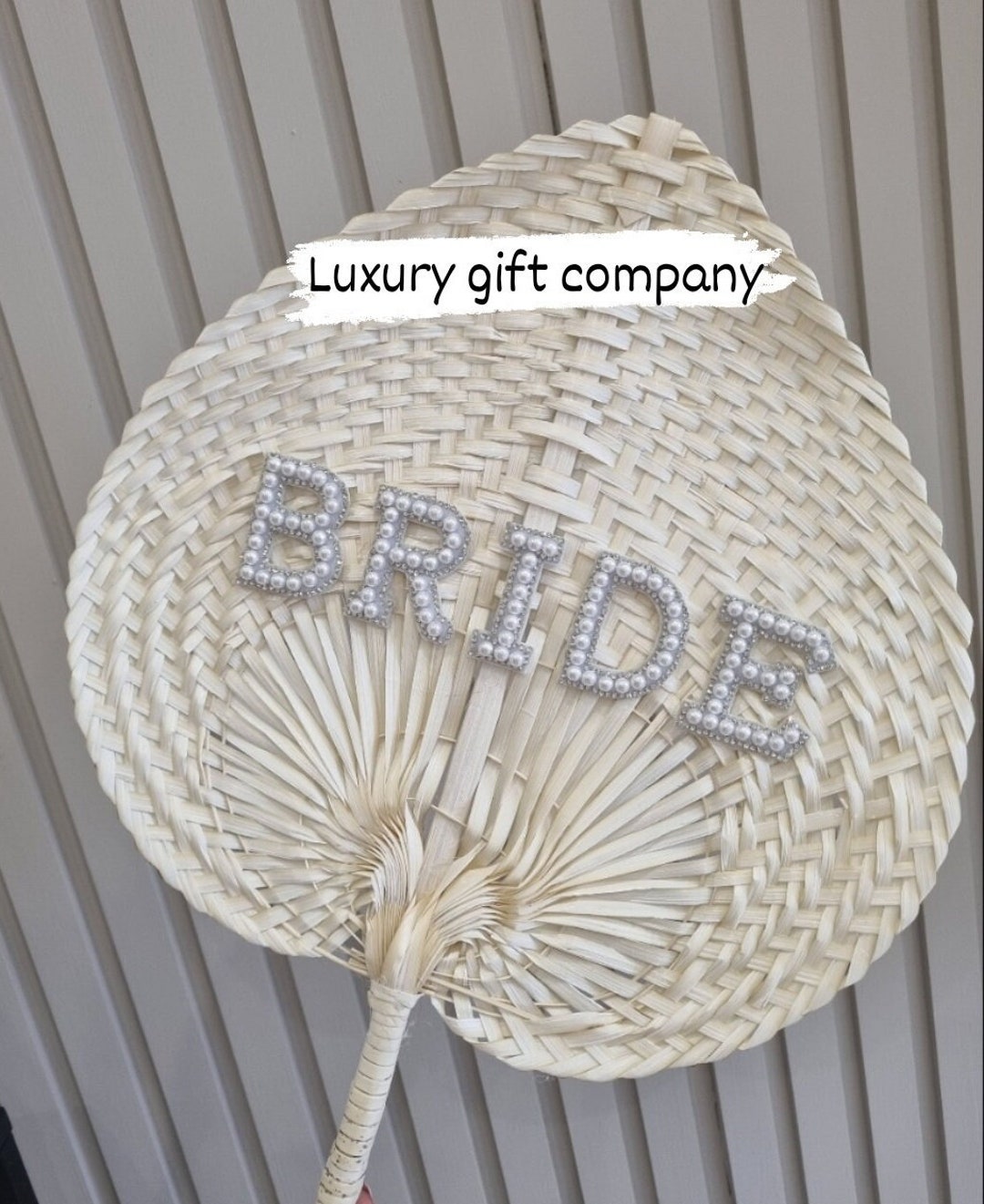 Personalised Bride Fan, Ibiza Fan,hen Party Fan,bride to Be Fan,wicker ...