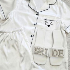 Personalised Pyjamas, Wedding Pyjamas, Bridal Shower Pyjamas, Bride ...