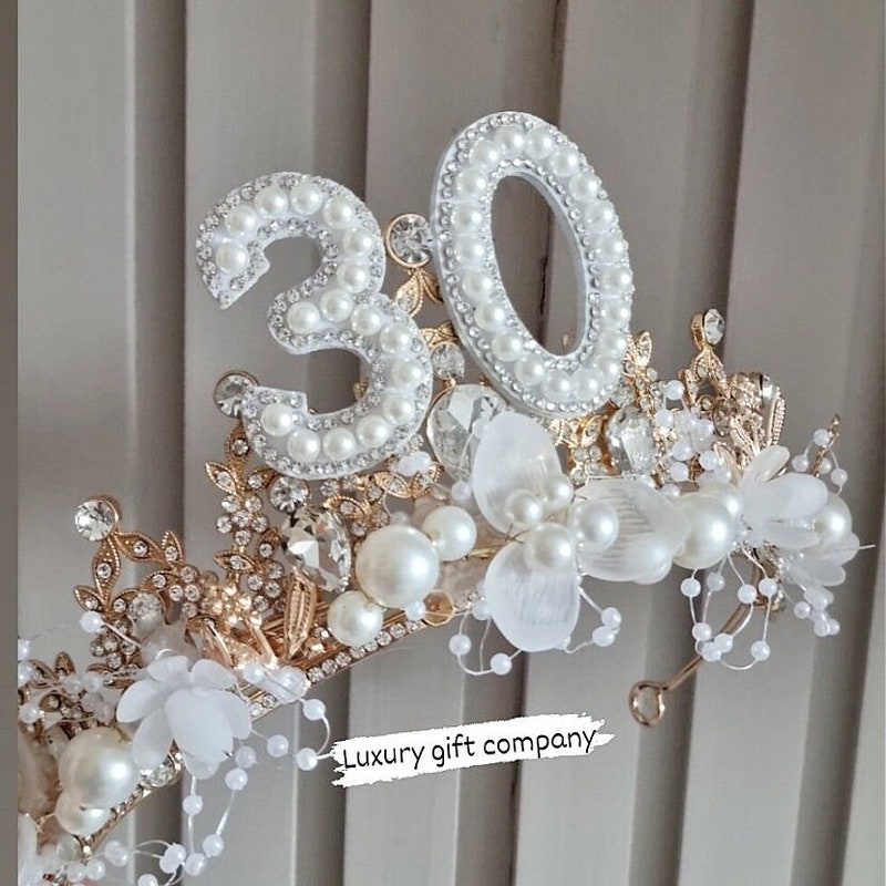 Birthday 40th Crown Silver - Etsy UK