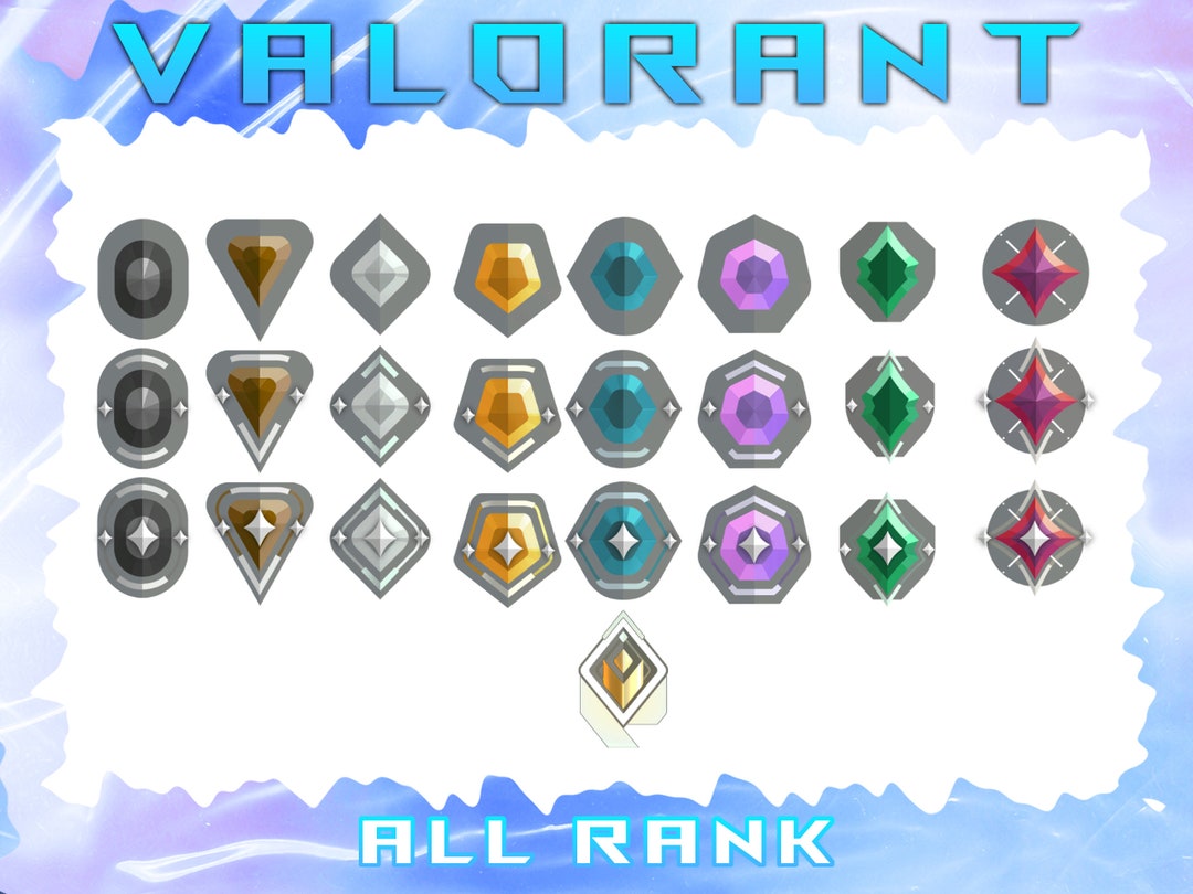 Valorant Rank Sub Cheer Bit Badges for Twitch & Discord / - Etsy Canada