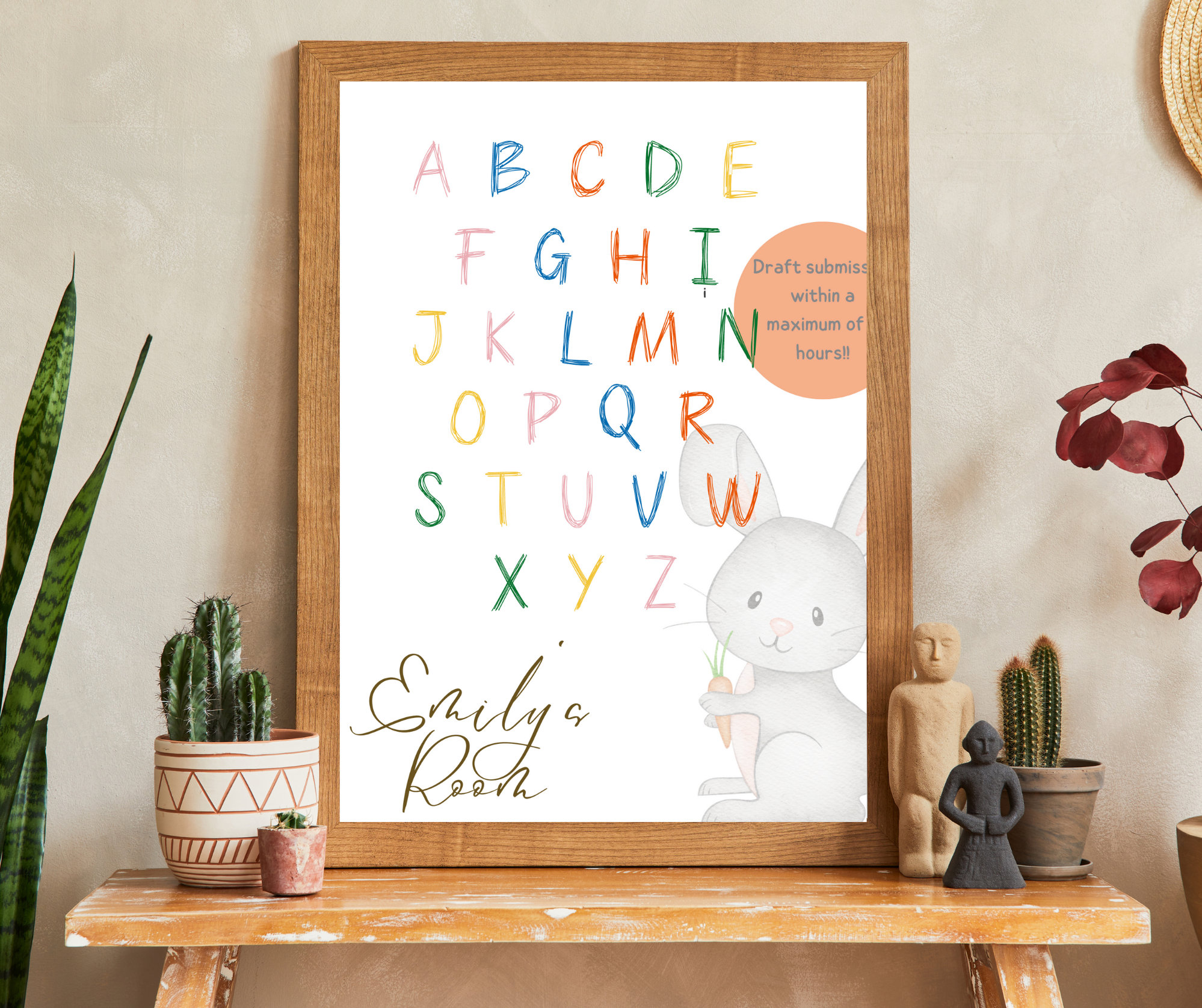 Personalized Kids' Room Posters Customizable With Names, Alphabets, or ...