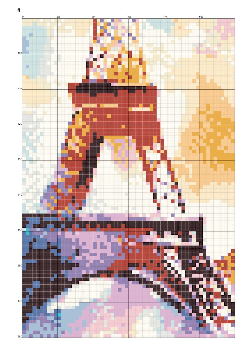 Watercolor Eiffel Tower Cross Stitch Pattern - Pdf - Etsy