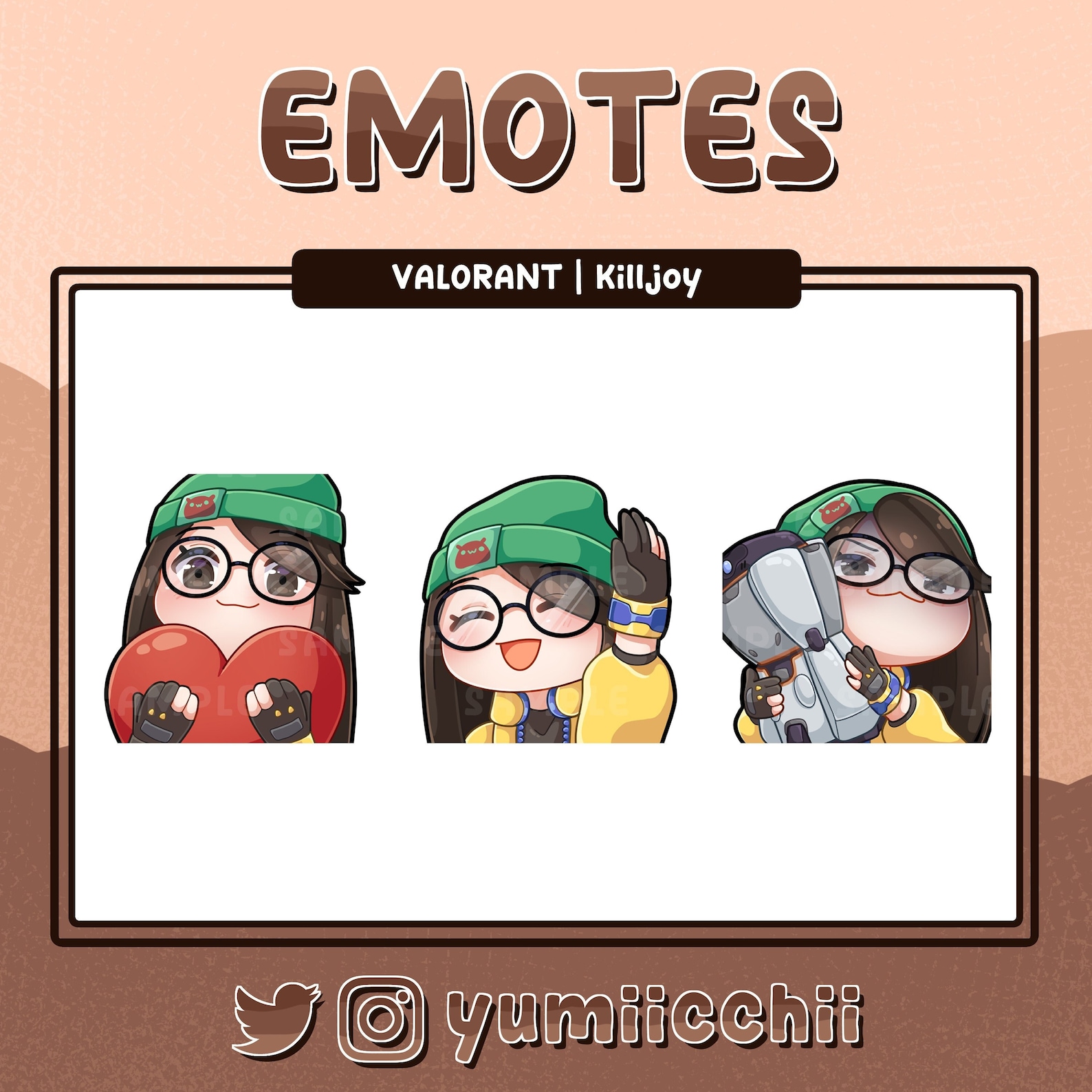 VALORANT Killjoy Emote Pack for Streaming Twitch Discord - Etsy