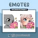Emote YCH / Base Pack 01 8 Bases to Draw Your Own Emotes On - Etsy
