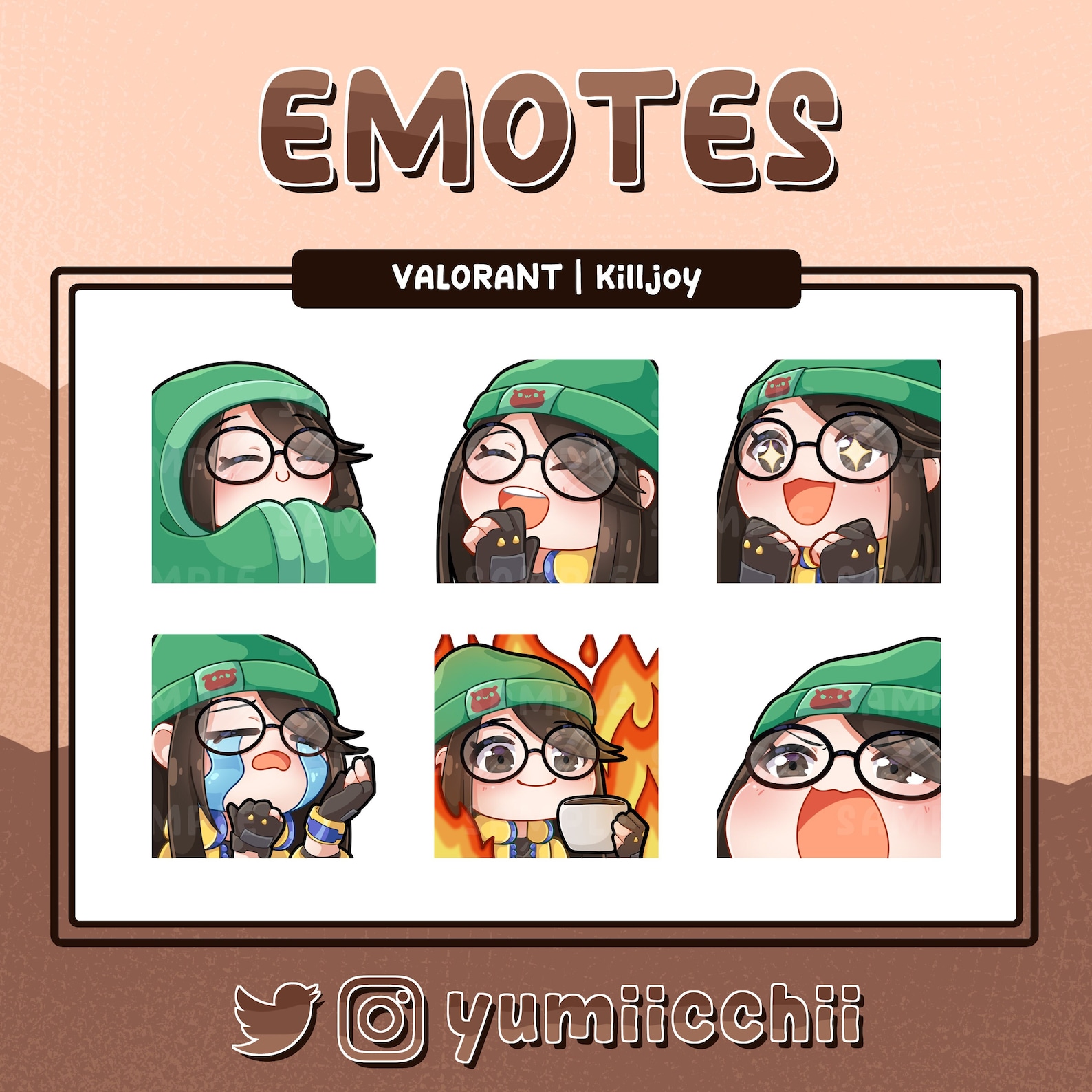 VALORANT Killjoy Emote Pack for Streaming - Twitch | Discord | Youtube ...