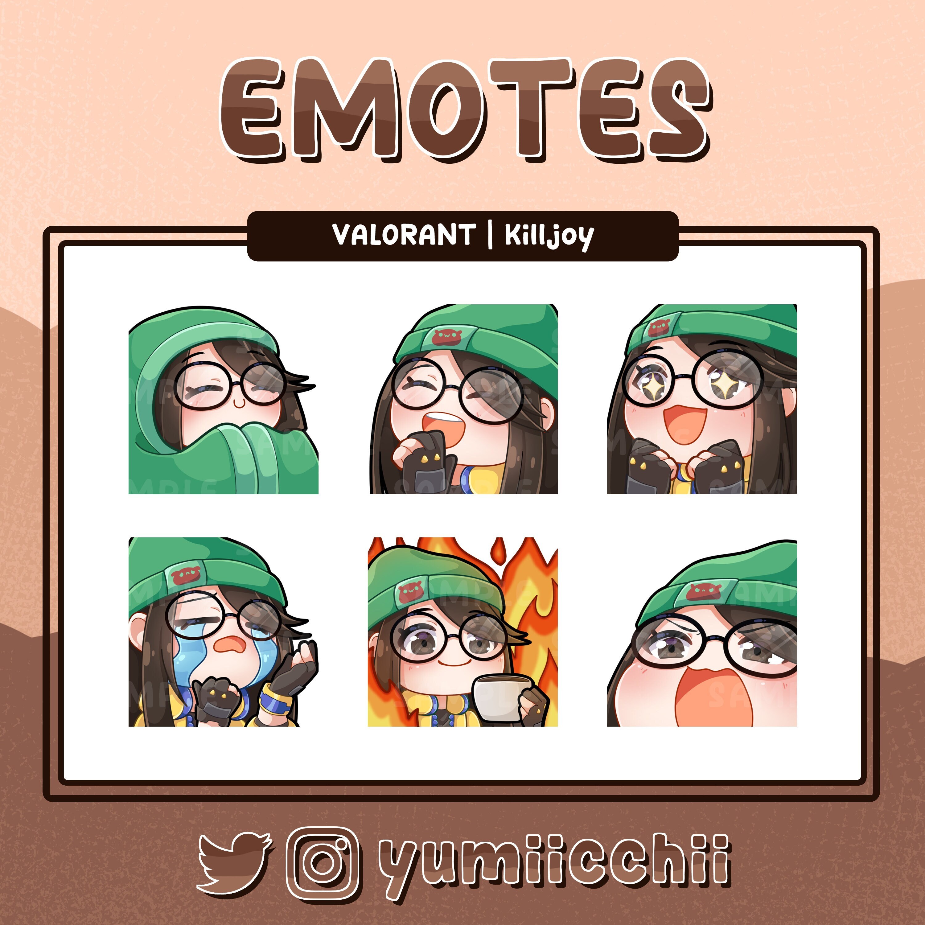 VALORANT Killjoy Emote Pack para Streaming - Twitch / Discord / YouTube ...