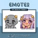 Emote YCH / Base Pack 01 8 Bases to Draw Your Own Emotes On - Etsy