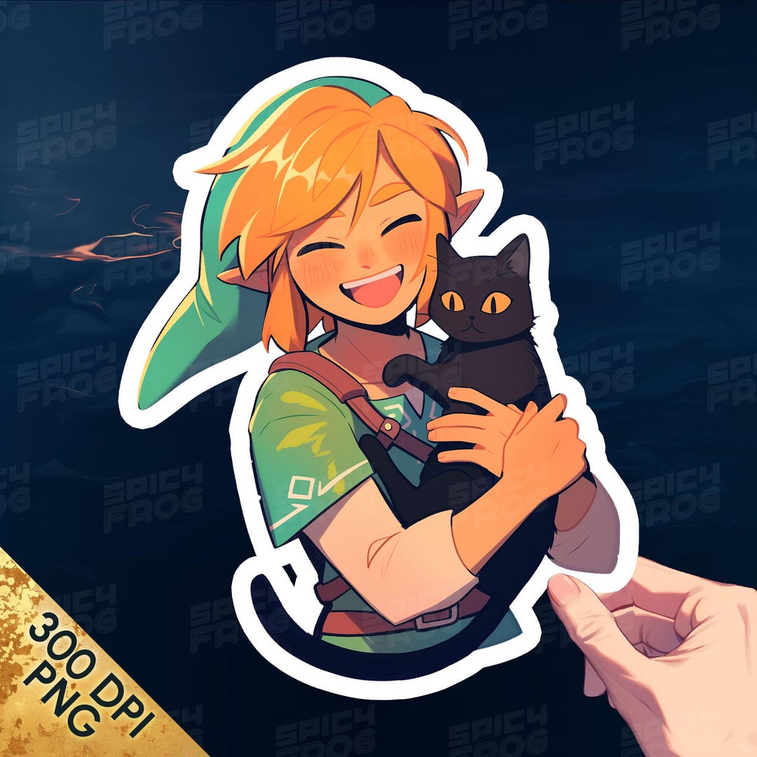 Link Sticker, Digital File, PNG, Sticker for Merch, T-shirt, Tumblers ...