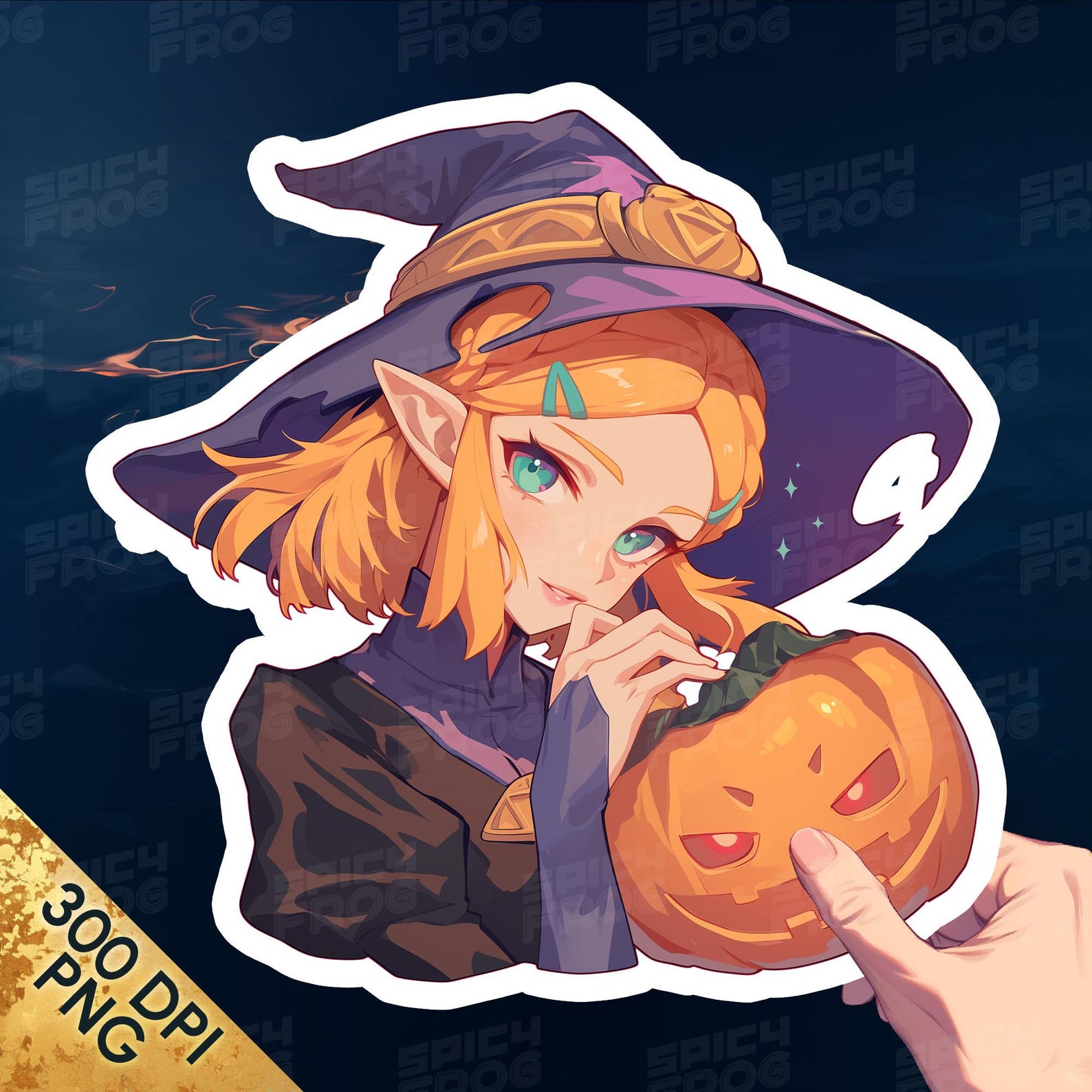 Princess Zelda Sticker, Digital File, PNG, Sticker for Merch, T-shirt ...