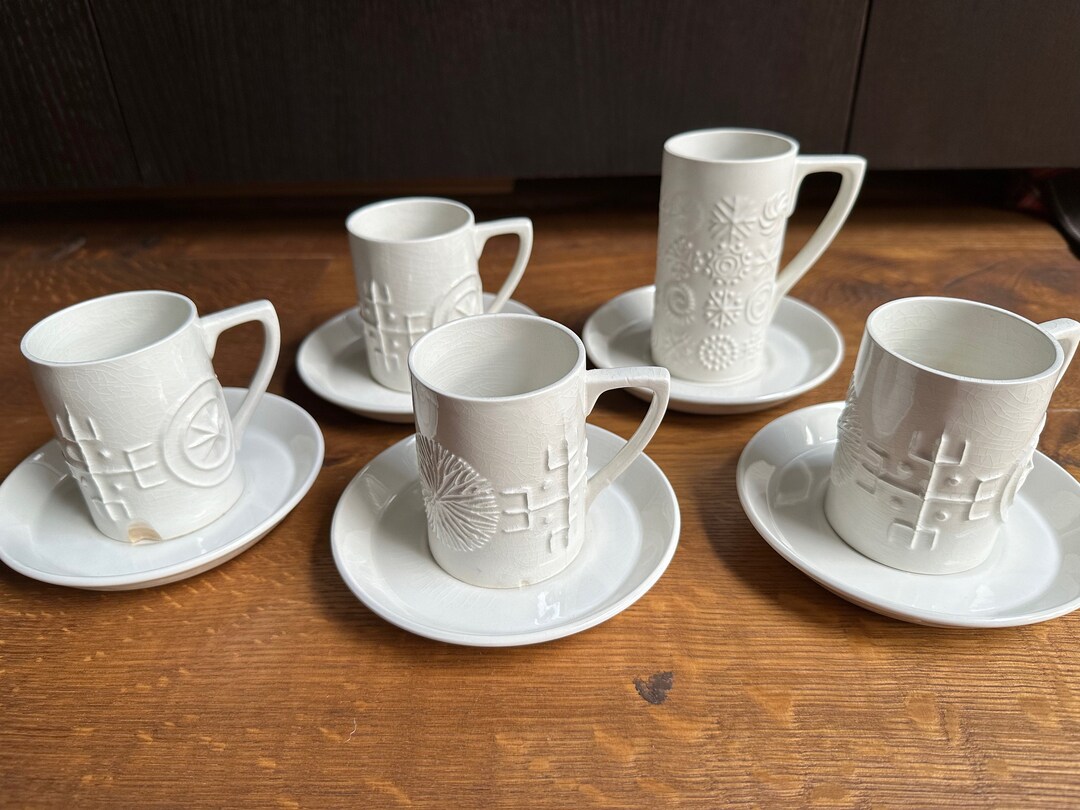 Original Vintage Portmeirion White Glazes Totem Cups and - Etsy