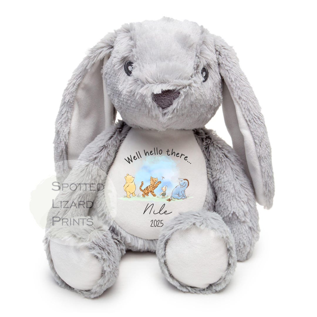 Personalised Born in 2026 Soft Toy Name, Welcome to the World - Baby ...