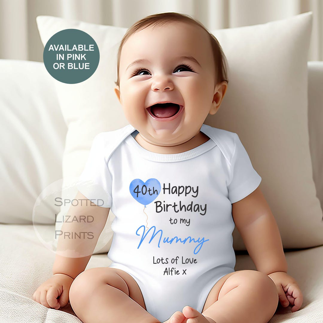 Happy 40th Birthday MUMMY Baby Outfit (first Birthday 1st Birthday ...