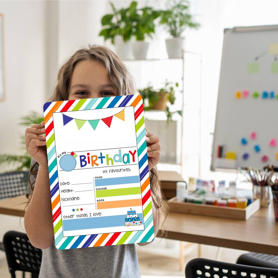 Birthday Board - Birthday Announcement Board, Milestone Sign - Birthday ...