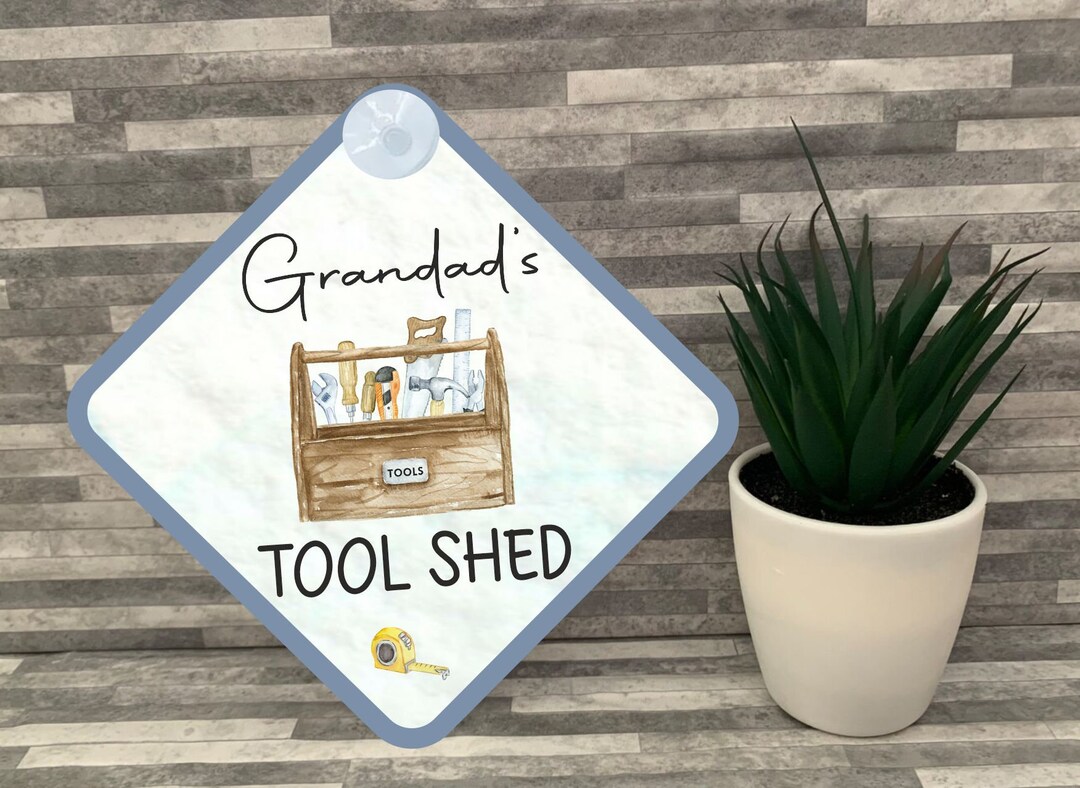 Grandad's Shed Sign, Tool Shed Sign, Father's Day Gift, Gardening Sign ...