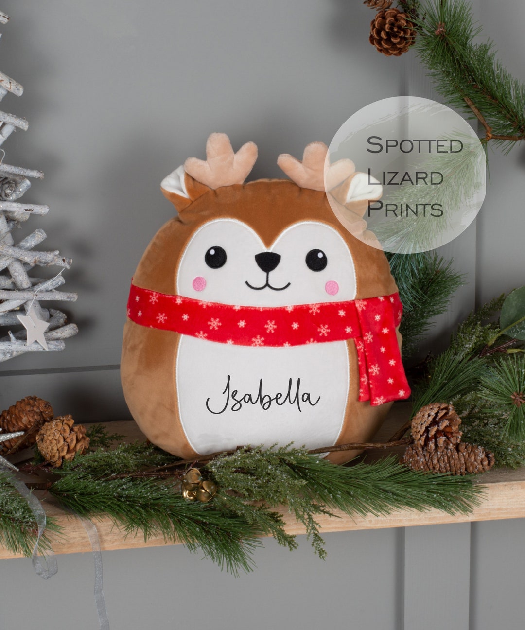 Personalised Squishy - Mumbles Squidgy Animal - Christmas Teddy ...