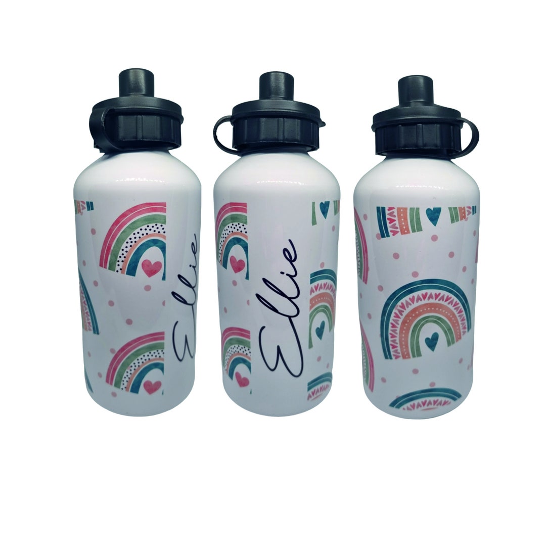 Kids Rainbow Water Bottle, Aluminium Drinking Bottle, Gift for Kids ...