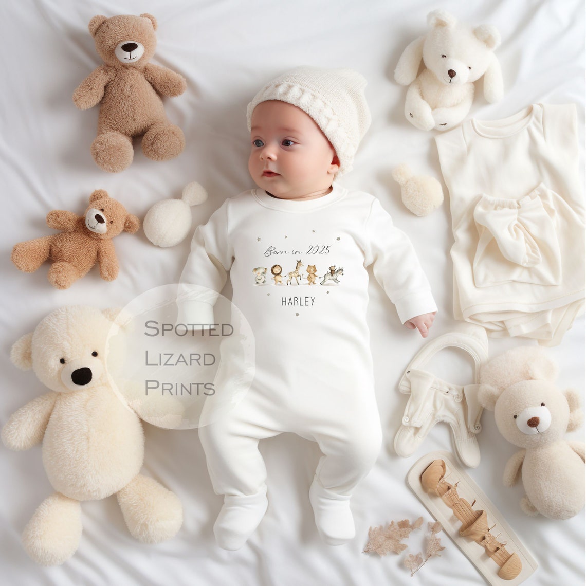 Personalised Born in 2026 Baby Outfit, Custom Name Coming Home Outfit ...