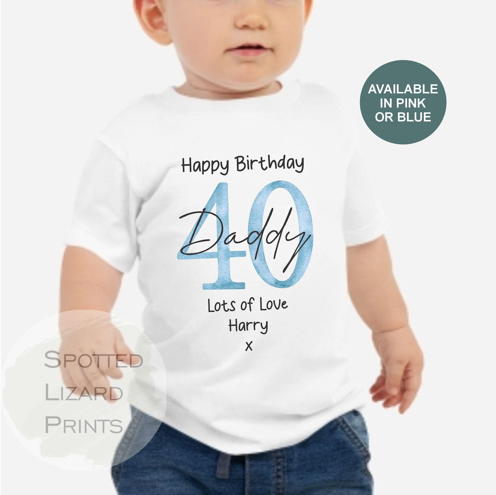 Happy 40th Birthday DADDY Baby Outfit (first Birthday 1st Birthday ...
