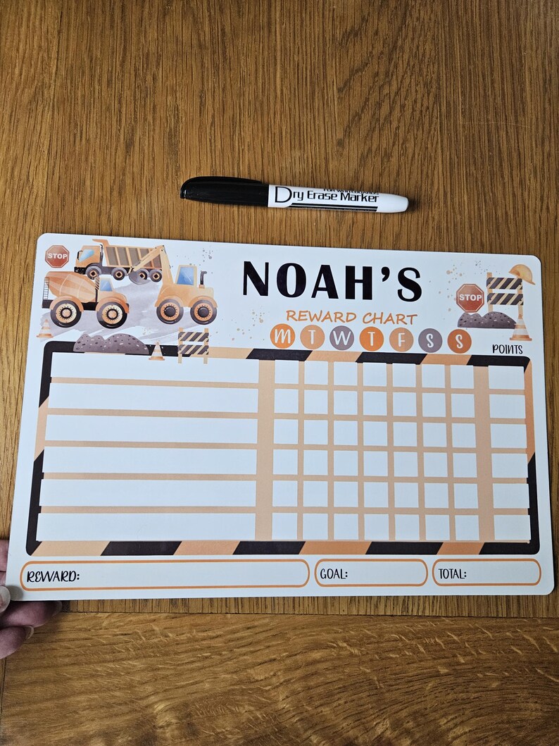 Personalised Reward Chart for Kids | Behaviour Chart | Good Behaviour ...