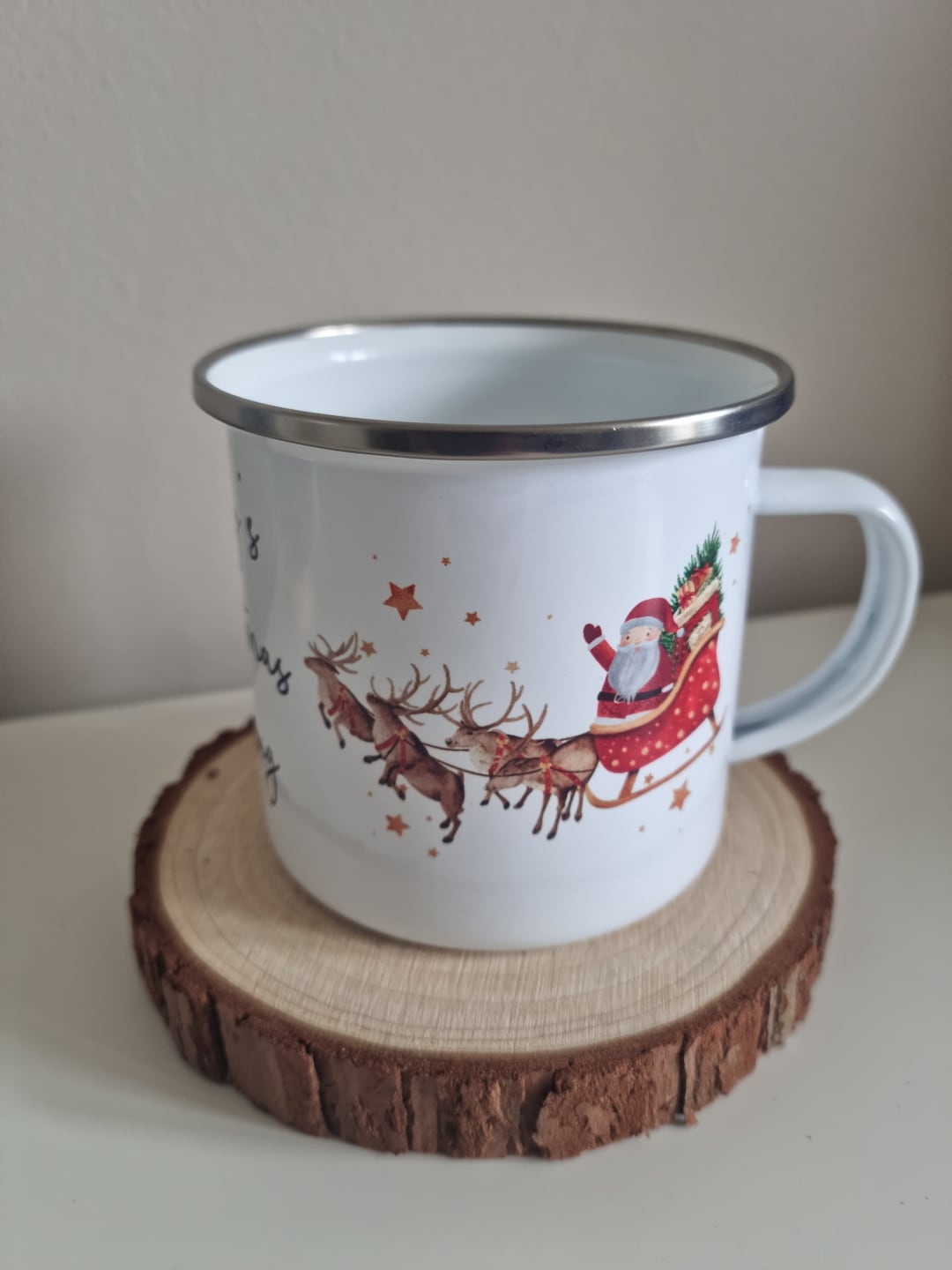 Christmas Eve Box Fillers, Personalised Enamel Mug, North Pole Hot ...