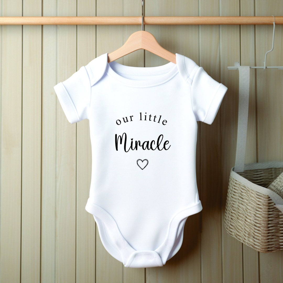 IVF Baby - Little Miracle - Baby Announcement - Rainbow Baby ...