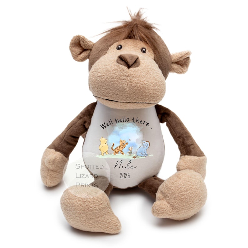 Personalised Born in 2026 Soft Toy Name, Welcome to the World - Baby ...