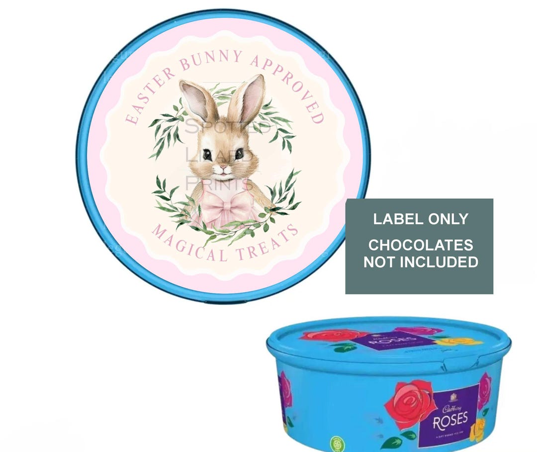 Easter Chocolate Tub Labels, From the Easter Bunny Stickers | Easter ...
