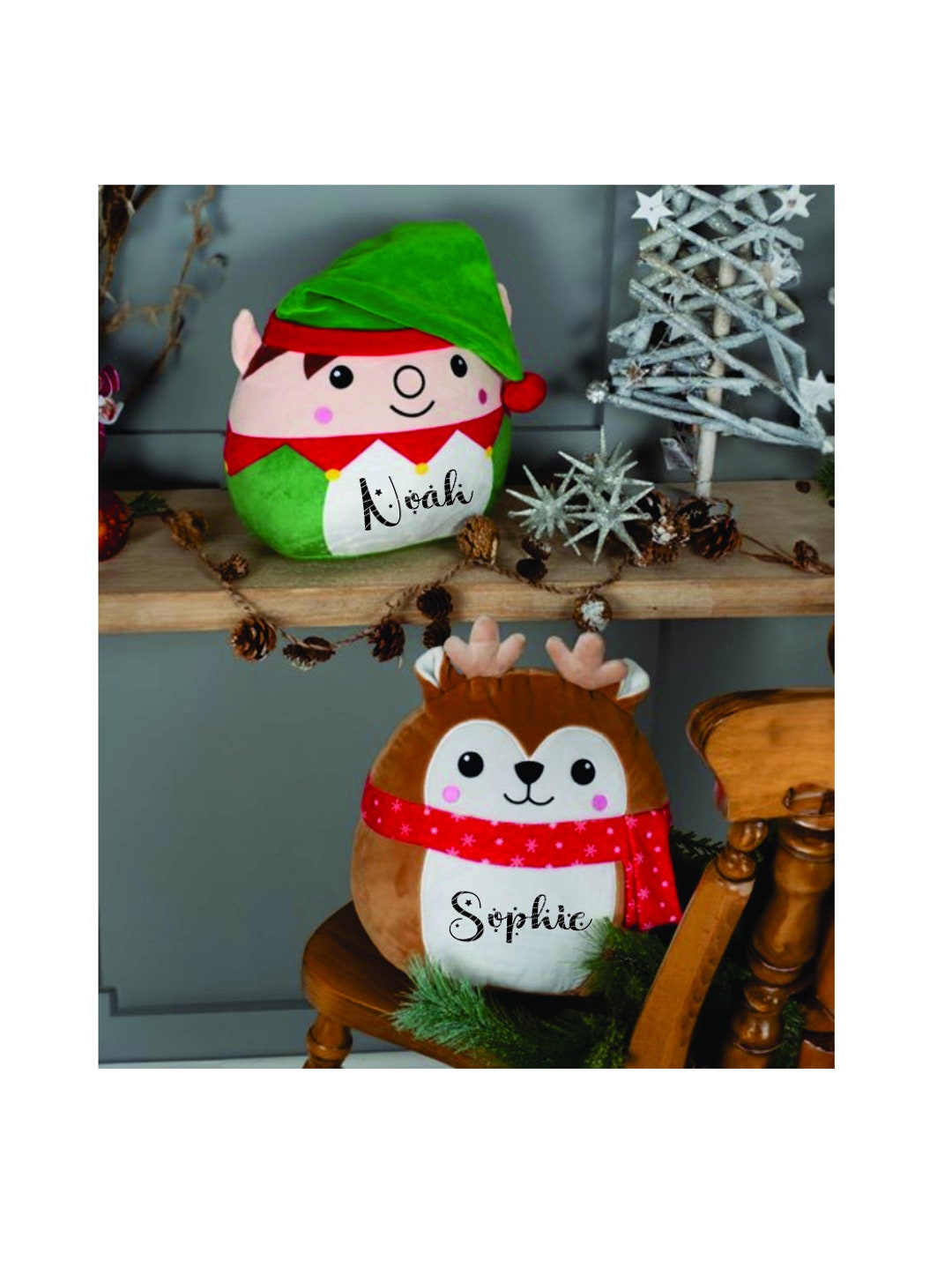 Personalised Squishy - Squishmallows - Christmas Teddy, Christmas Eve ...