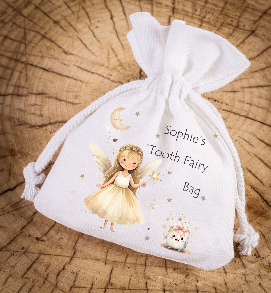 Personalised Tooth Fairy Bags, Tooth Fairy Pouch, Lost Tooth Bag, First ...