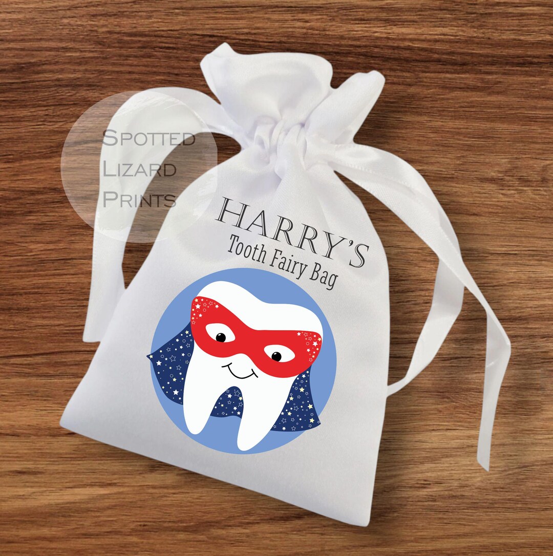 Personalised Tooth Fairy Bags, Tooth Fairy Pouch, Lost Tooth Bag, First ...