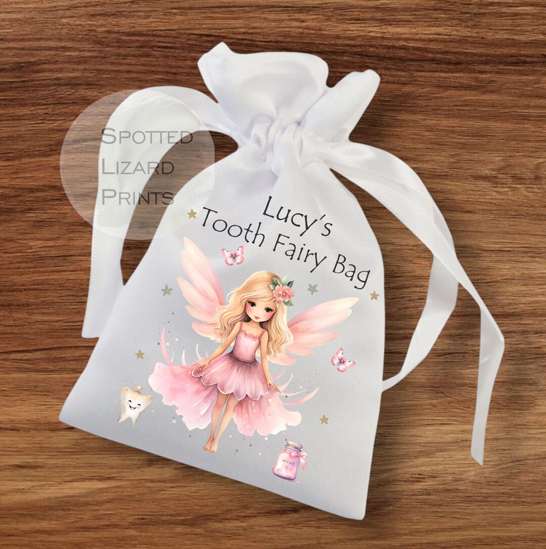 Personalised Tooth Fairy Bags, Tooth Fairy Pouch, Lost Tooth Bag, First ...