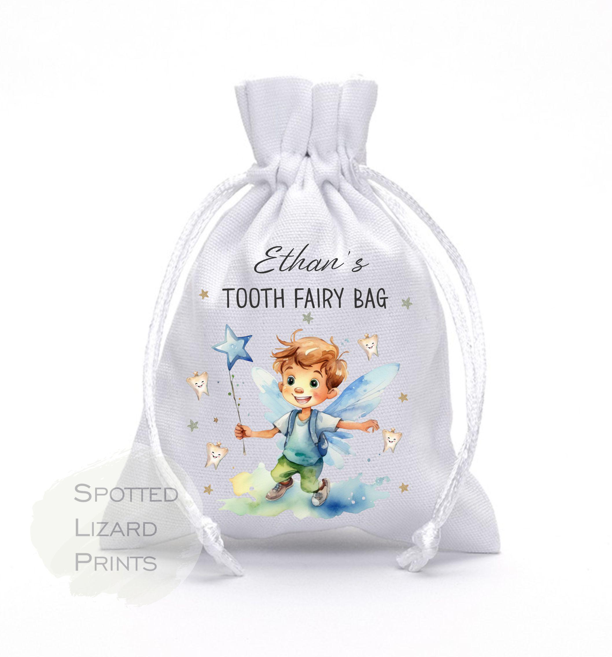 Tooth Fairy Bag, Personalised Tooth Bag, Tooth Fairy Pouch, Kids Tooth ...