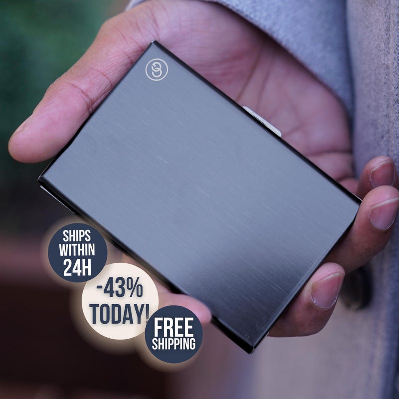 Hard Card Holder Wallet - Etsy UK