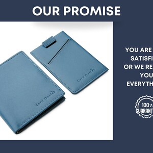 Leather Bifold Wallet Set, Mens Wallets With RFID Blocking, Bi Fold ...