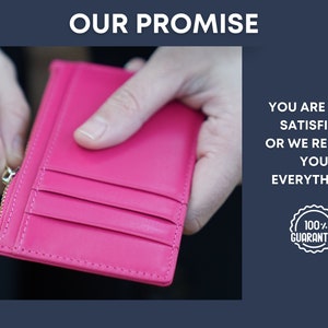 Pink Wallet for Women, Pink Card Holder With Coin Purse, Womens Card ...