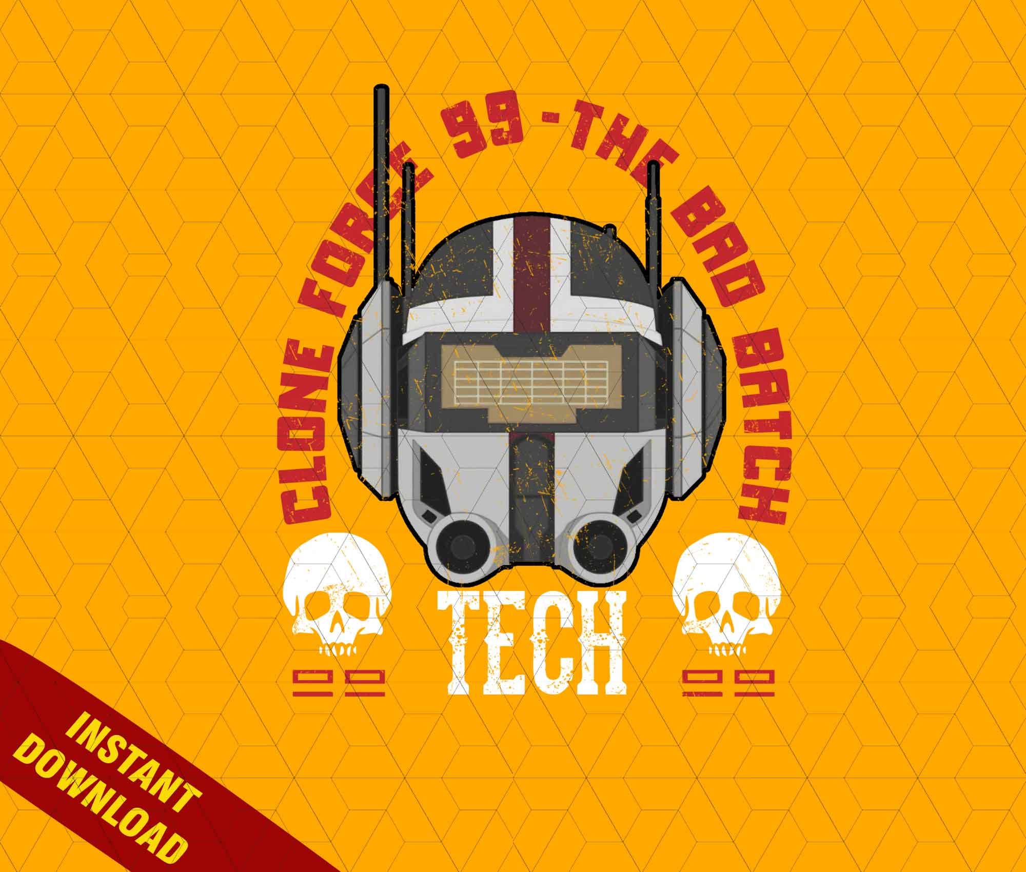 The Bad Batch Png File the Bad Batch Tech Clone Force 99 - Etsy