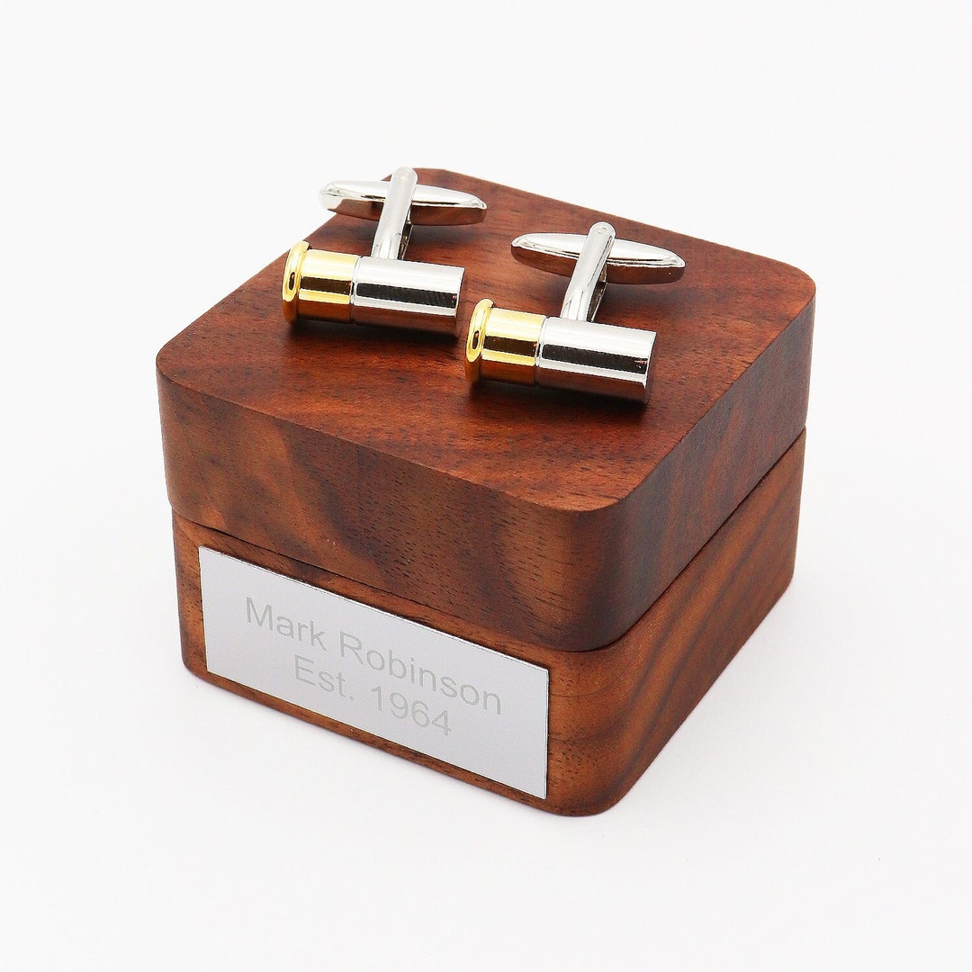 Personalised Two Tone Shotgun Cartridge Cufflinks | Shooting Enthusiast ...