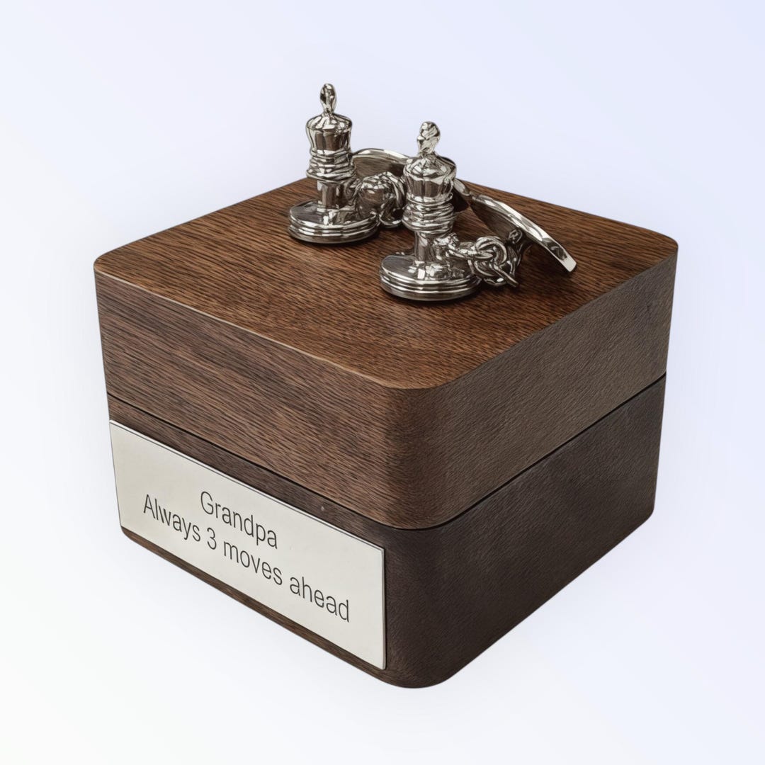 Personalised Chess King Cufflinks - Game of Kings Chess Piece Jewellery ...