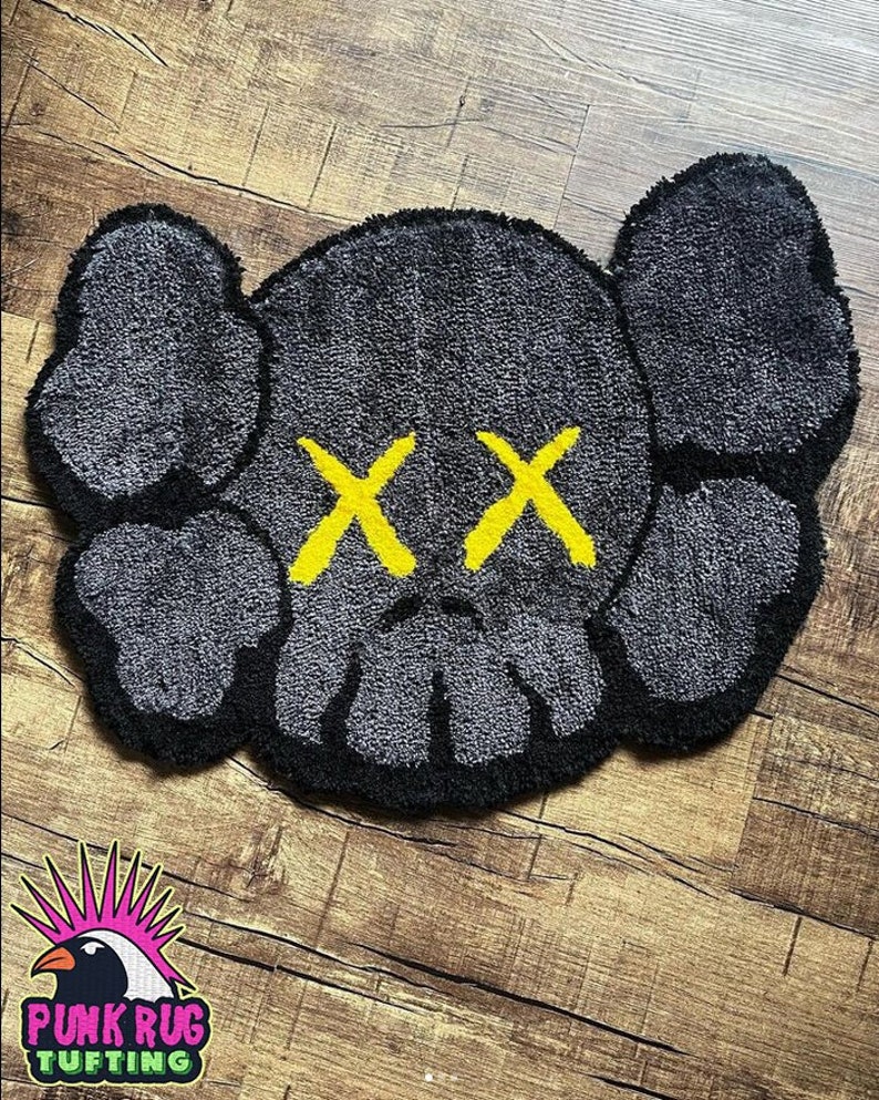 KAWS Handmade Tufted Rug Gift for Kaws Lover Anime Rugs - Etsy