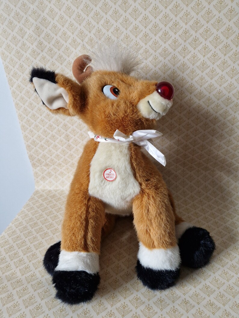 Vintage Rudolph Plush Toythe Red Nose Raindeerwoolworths - Etsy