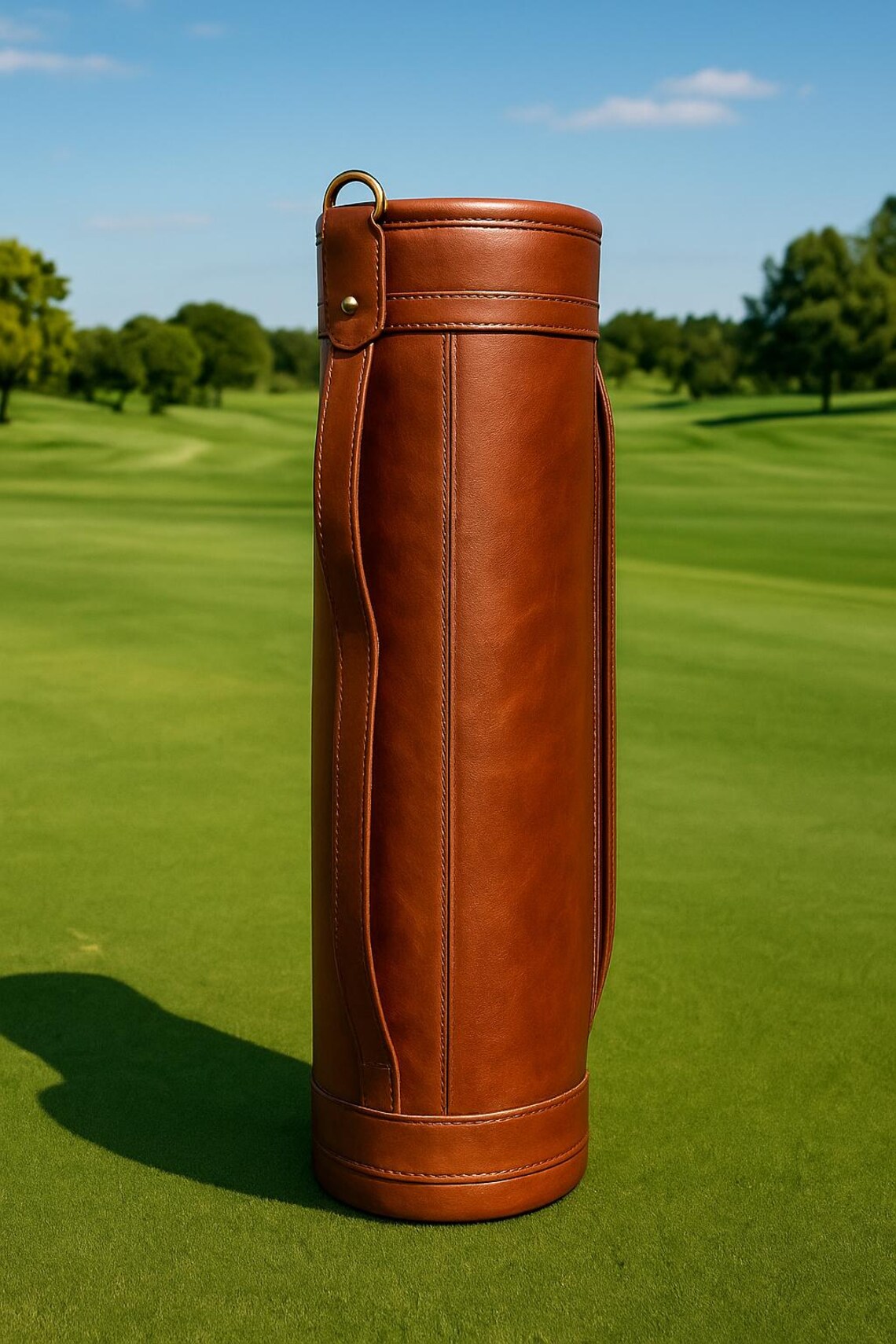Handmade Leather Golf Bag – Vintage Style Premium Golf Carry Case With ...