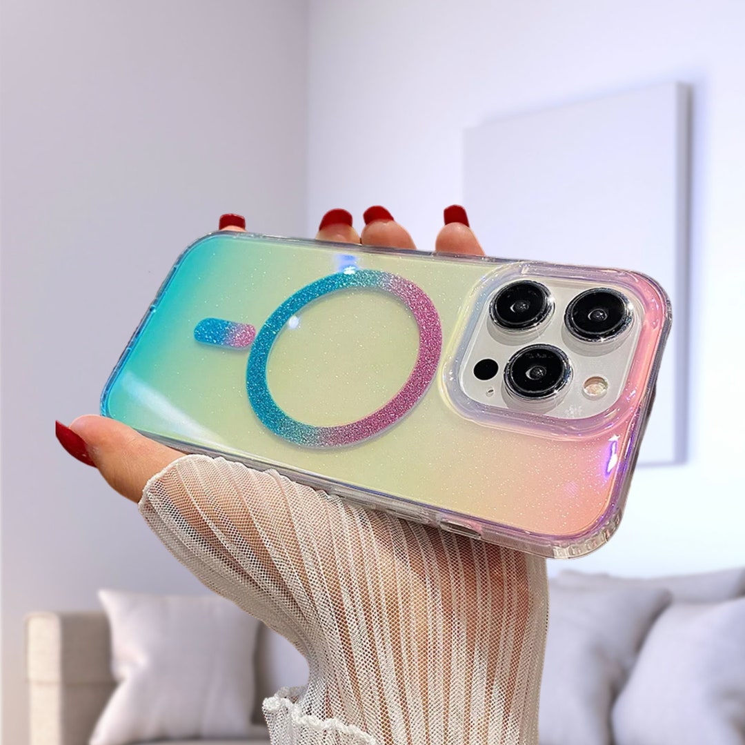 Magic Glitter Magsafe Phone Case for iPhone 15 14 13 12 Pro Max ...