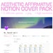 Aesthetic Affirmative Notion Covers - Etsy