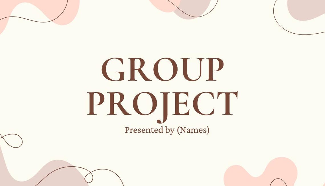 Group Project Powerpoint Template Digital Product to Use - Etsy UK