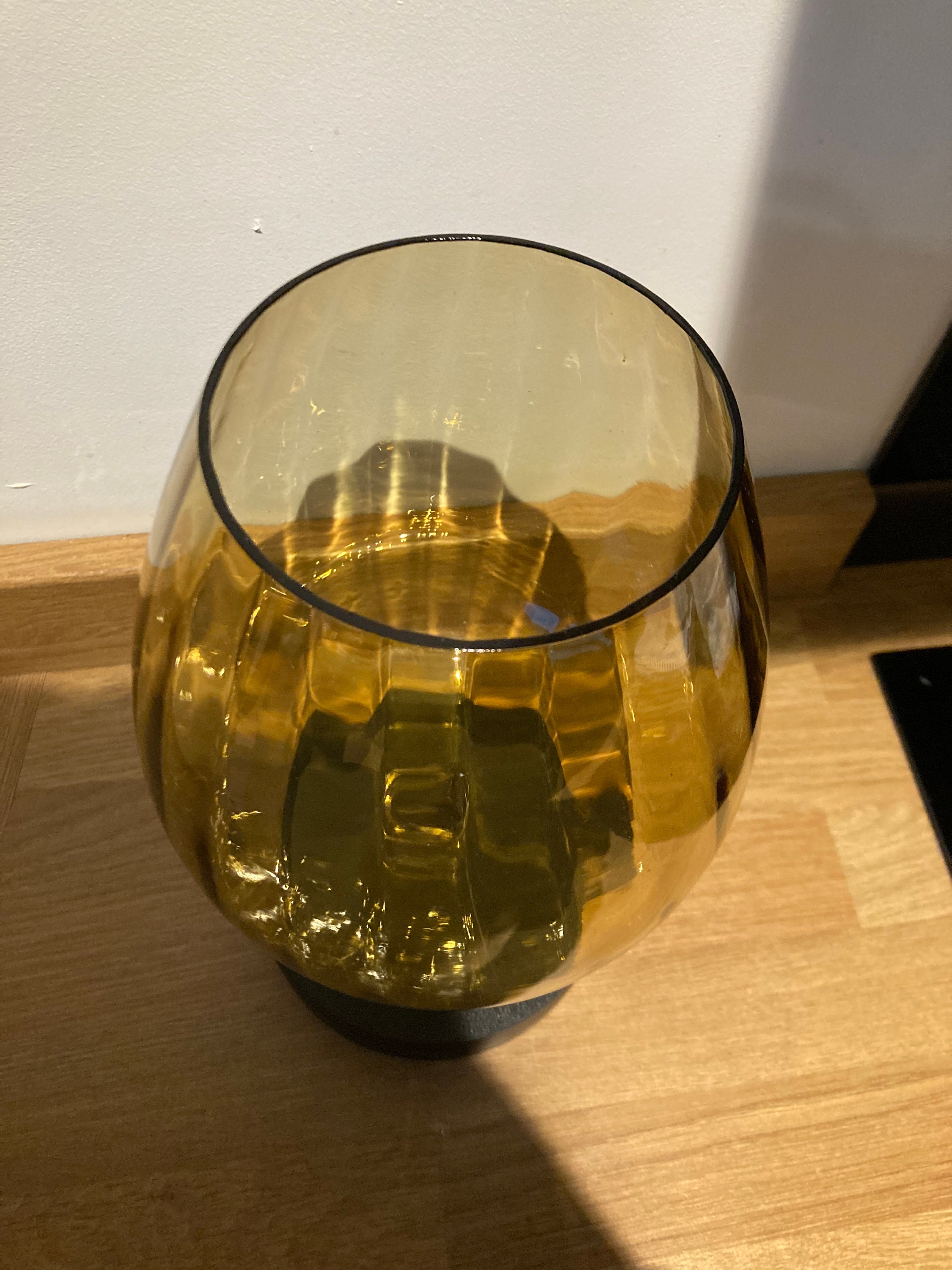 1960s Empoli Amber Mauve Oversize Brandy Glass Posey Vase - Etsy