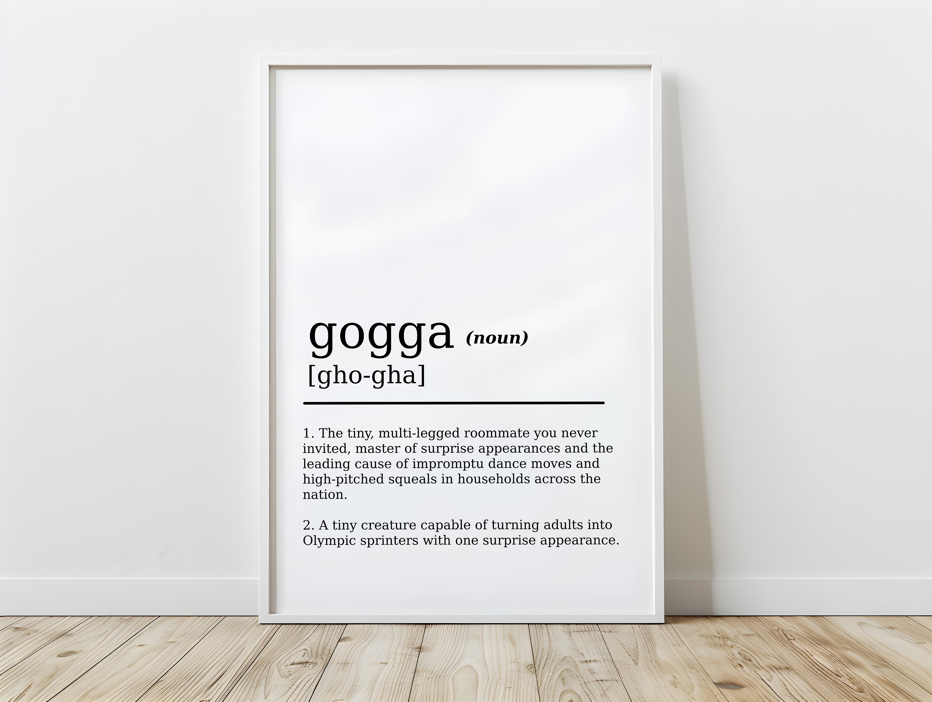 Funny Gogga Definition Print South African Wall Art Dictionary ...