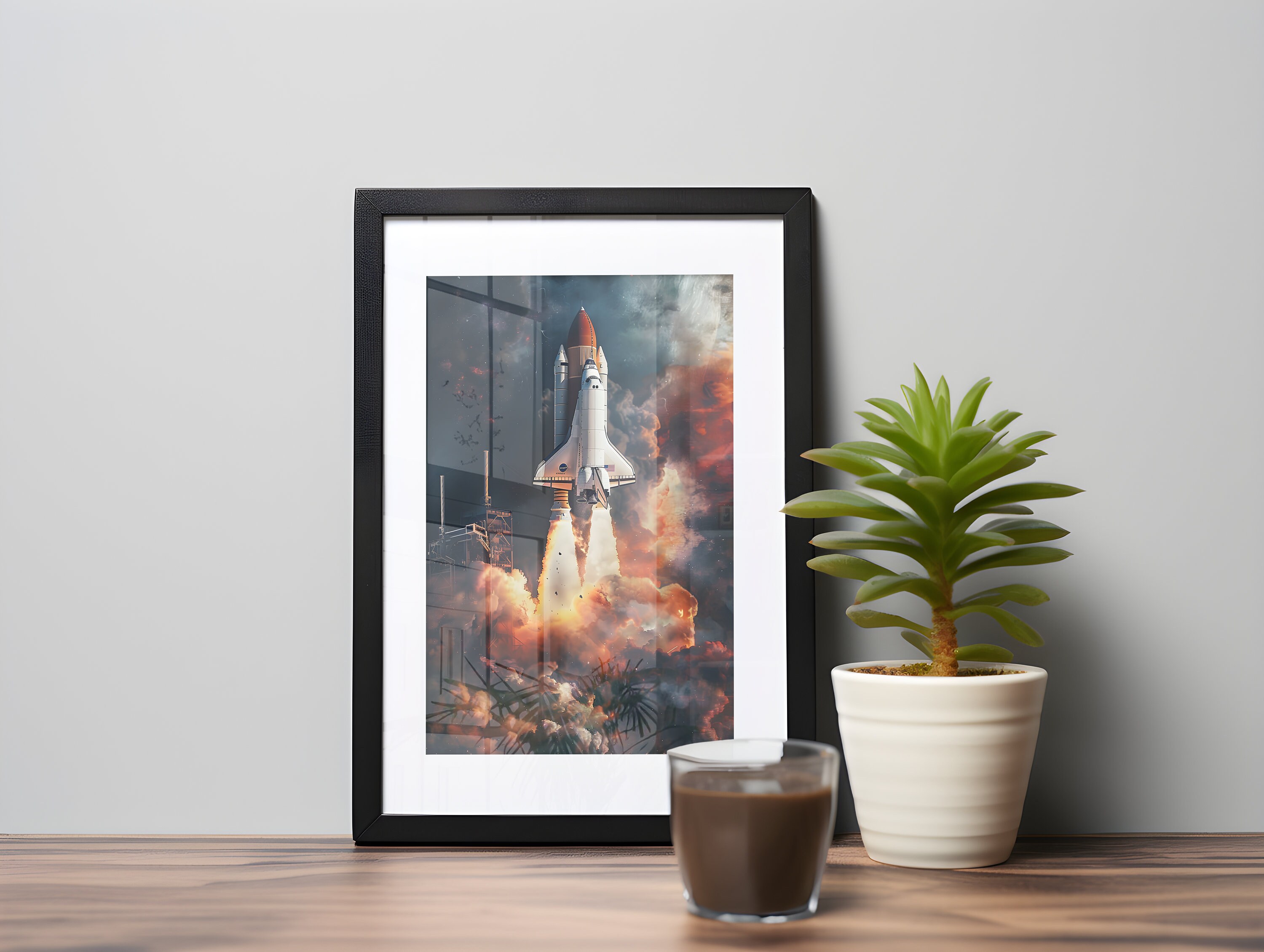Rocket Launch Poster DIGITAL DOWNLOAD Space Shuttle Launch Printable ...