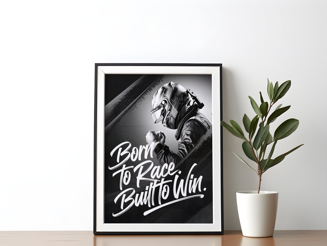 Formula 1 Motivational Quote Wall Art DIGITAL DOWNLOAD Inspirational ...