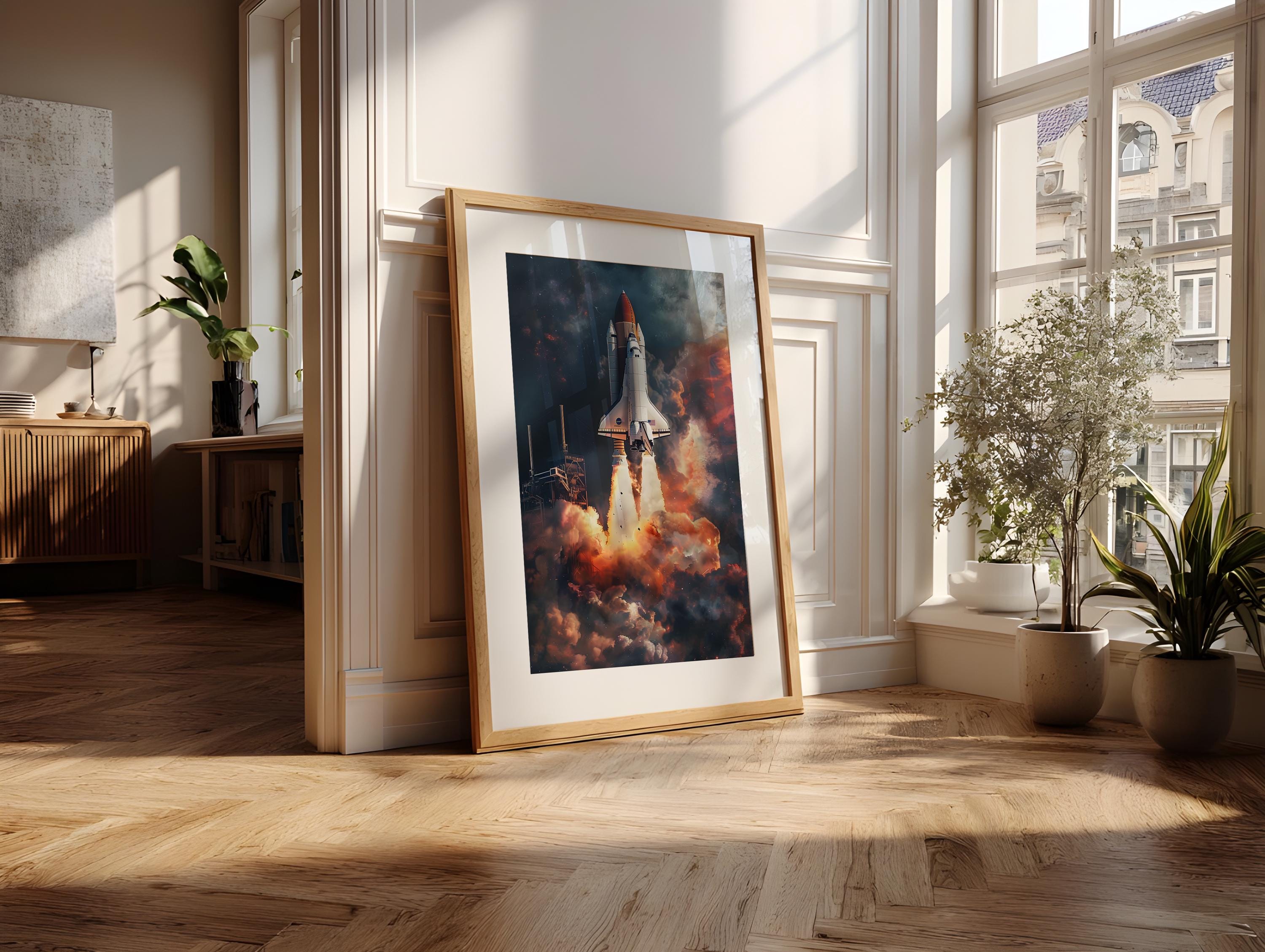 Rocket Launch Poster DIGITAL DOWNLOAD Space Shuttle Launch Printable ...